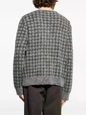 ALLSAINTS Zain Houndstooth Cardigan - Grey
