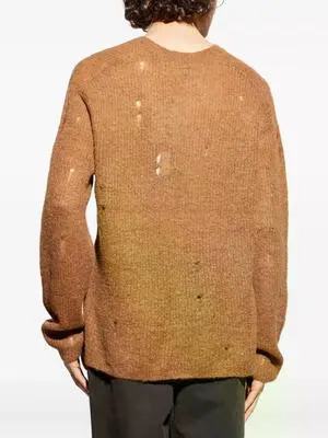 ALLSAINTS Edgin Distressed Sweater - Brown