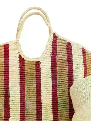 AMOR Y MEZCAL Striped Tote