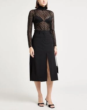 FORTE_FORTE Lace Turtleneck Long Sleeve Top