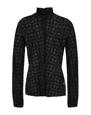 FORTE_FORTE Lace Turtleneck Long Sleeve Top