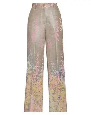 FORTE_FORTE Wide Leg Jacquard Pants - Gold