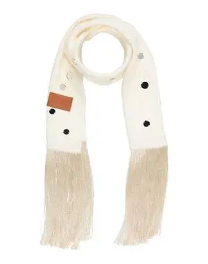 FORTE_FORTE Scarf Ivory Polyester, Wool, Acrylic, Viscose, Polyamide - White