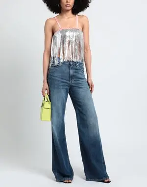 FORTE_FORTE Sequined Fringe Tulle Top