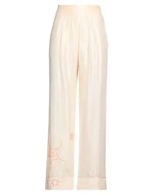 FORTE_FORTE Plain Weave High-waisted Pants