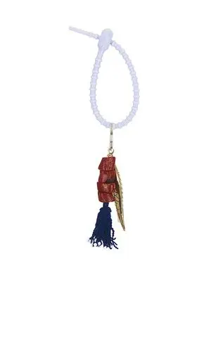 Maison Irem Fish Bag Charm With Beaded Fringe