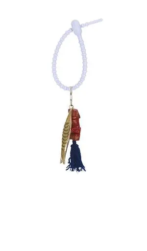 Maison Irem Fish Bag Charm With Beaded Fringe