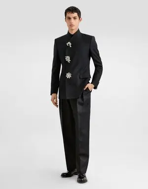 Dolce & Gabbana Double-breasted Wool Gabardine Jacket