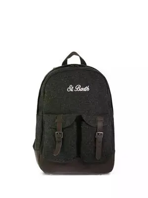 MC2 SAINT BARTH Embroidered Logo Backpack - Green