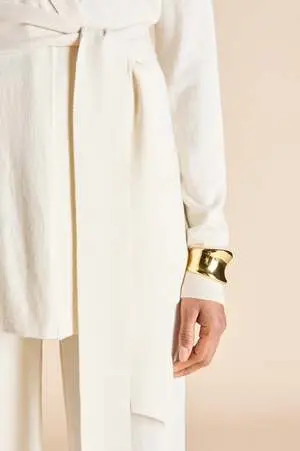 Olivia Von Halle Caro Alaska Ivory Knitwear - White