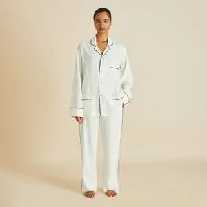 Olivia Von Halle Laurent Pajamas - Ivory