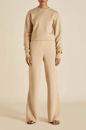Olivia Von Halle Carmel Shanghai Tracksuit - Beige