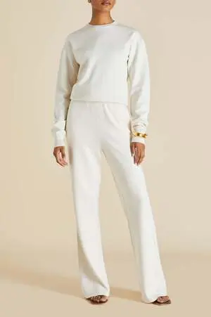 Olivia Von Halle Carmel Alaska Ivory Knitwear