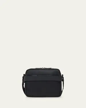 FERRAGAMO Twins Nylon And Leather Crossbody Bag - Nero