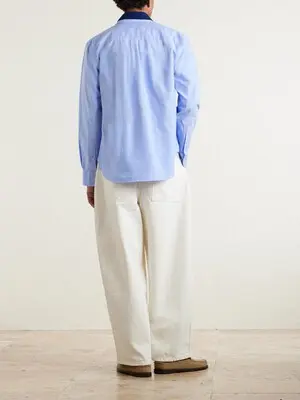 Officine Générale Button-down Collar Cotton Oxford Shirt