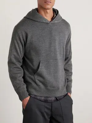 Visvim Jumbo Wool Hoodie - Gray