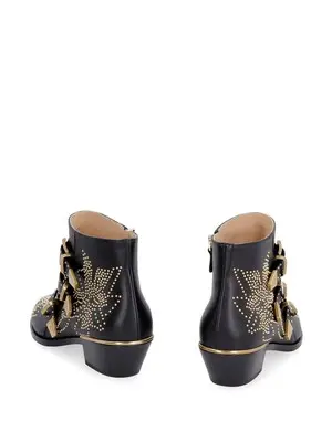 Chloé Susan Leather Boots - Black