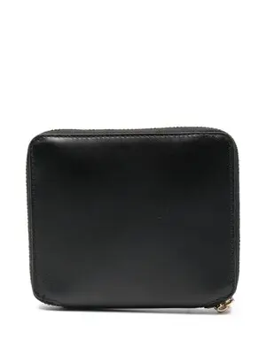 Comme Des Garçons Leather Zipped Wallet - Black