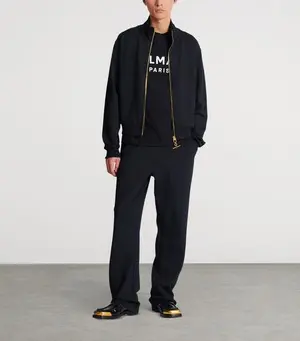 Balmain T-bar Zip Up Track Jacket