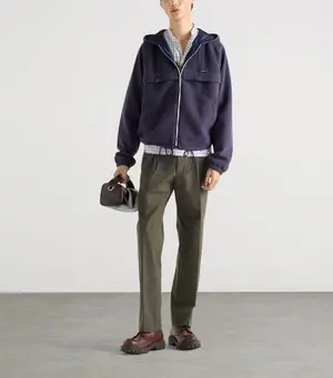 Prada Technical Hooded Blouson Jacket