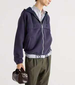 Prada Technical Hooded Blouson Jacket