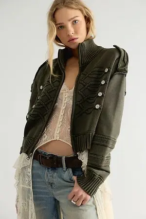 Free People We The Free Cardigan - Army