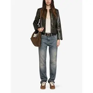 Zadig&Voltaire Liam Leather Trucker Jacket