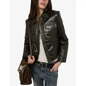 Zadig&Voltaire Liam Leather Trucker Jacket