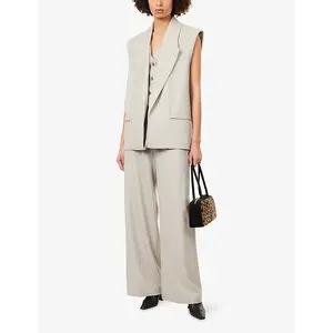 Camilla And Marc Claude Double-layer Stretch-wool Blend Vest