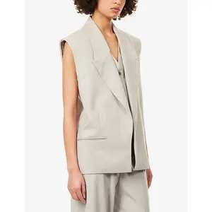 Camilla And Marc Claude Double-layer Stretch-wool Blend Vest