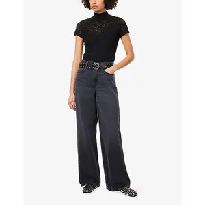 Paige Lace Stretch-woven Top