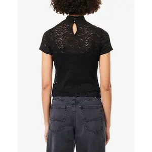 Paige Lace Stretch-woven Top