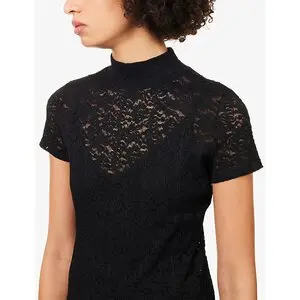 Paige Lace Stretch-woven Top