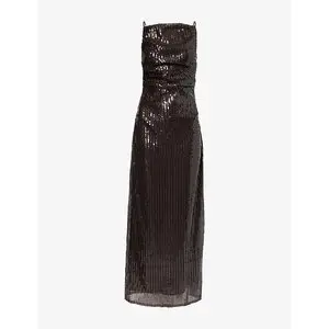 Bec & Bridge Sequin Woven Maxi Dress