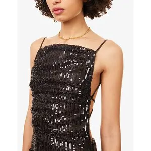 Bec & Bridge Sequin Woven Maxi Dress