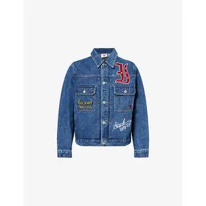 ICECREAM Mascot Embroidered Denim Jacket
