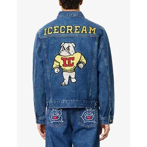 ICECREAM Mascot Embroidered Denim Jacket