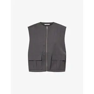 SAMSOE SAMSOE Sakelly Oversized Wool-blend Vest