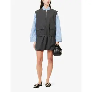 SAMSOE SAMSOE Sakelly Oversized Wool-blend Vest