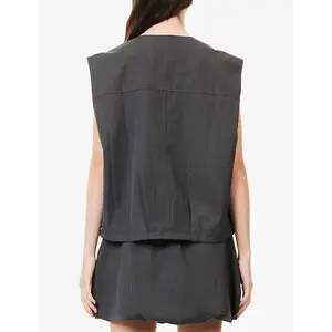 SAMSOE SAMSOE Sakelly Oversized Wool-blend Vest