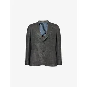 Paul Smith Check-print Single-breasted Wool Blazer