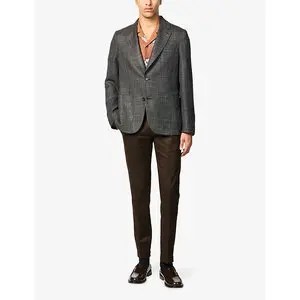 Paul Smith Check-print Single-breasted Wool Blazer