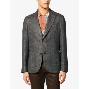 Paul Smith Check-print Single-breasted Wool Blazer