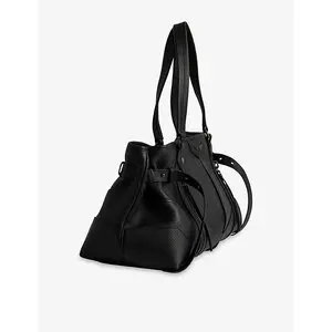 Zadig&Voltaire Leather Sunny Shopper Shoulder Bag - Black
