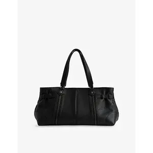 Zadig&Voltaire Leather Sunny Shopper Shoulder Bag - Black