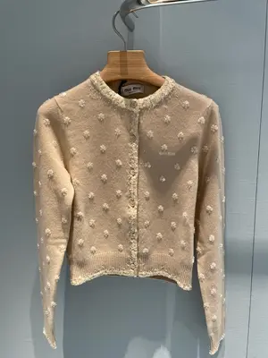 Miu Miu Polka Dot Cardigan