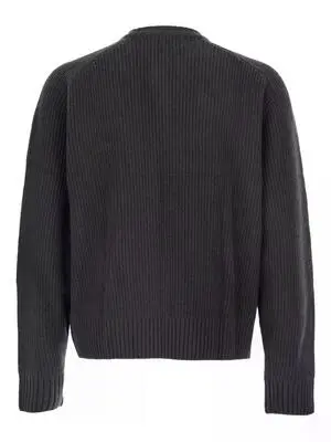 TONYWACK Crew Neck Zip-fastening Cardigan