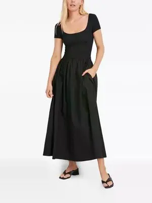 MARCELLA Sierra Short-sleeve A-line Midi Dress