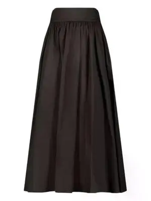 MARCELLA Raven Elasticated-waistband Maxi Skirt