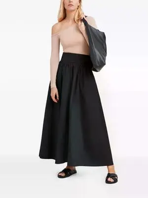 MARCELLA Raven Elasticated-waistband Maxi Skirt